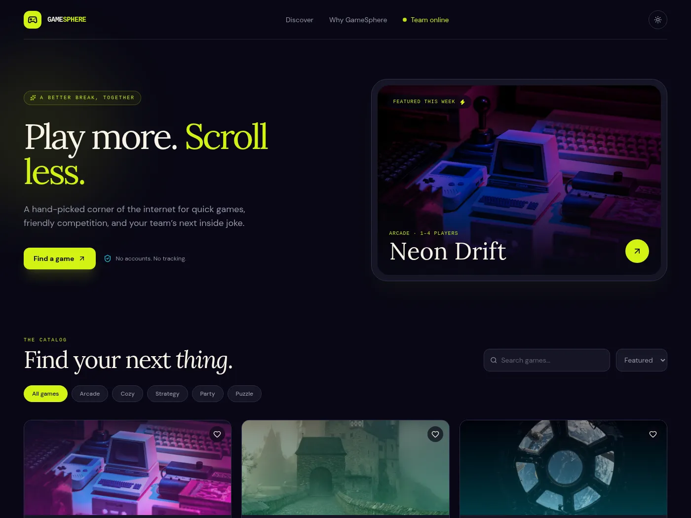 GameSphere Hub