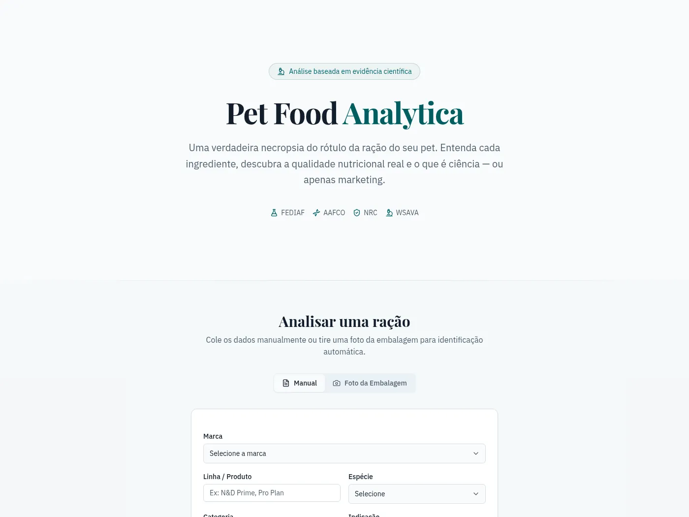 Pet Food Analytica