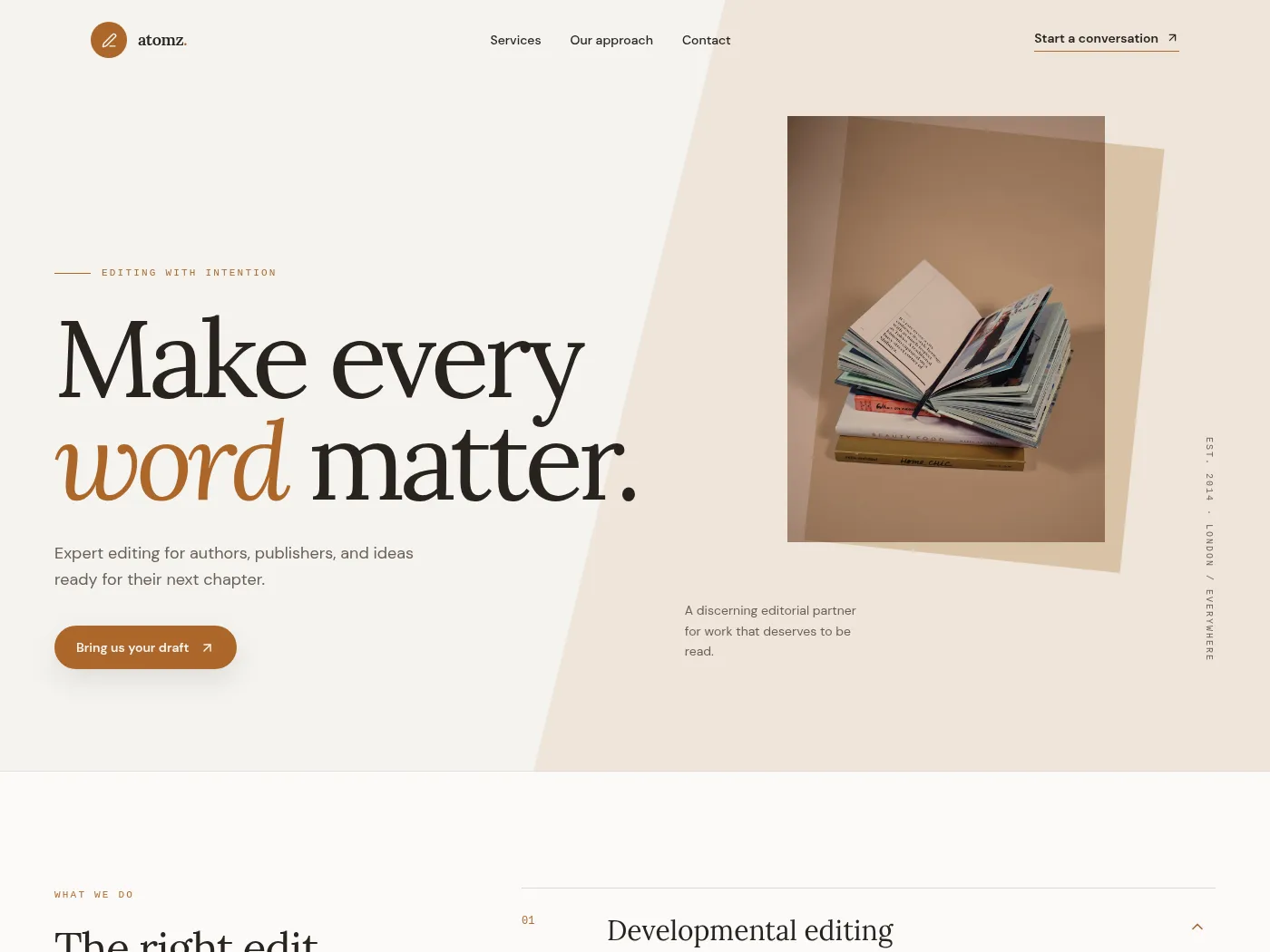 Atomz Publishers Site