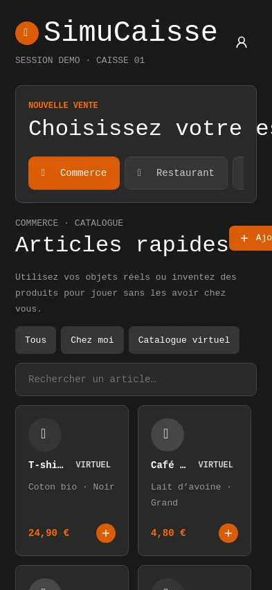 SimuCaisse Mobile