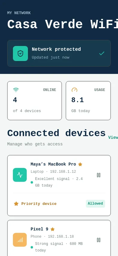 WiFi User Manager