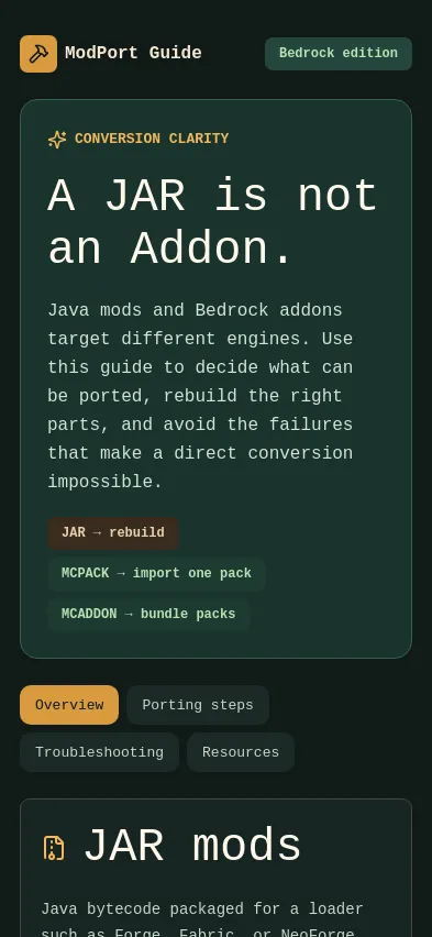 Minecraft Mod Conversion Guide