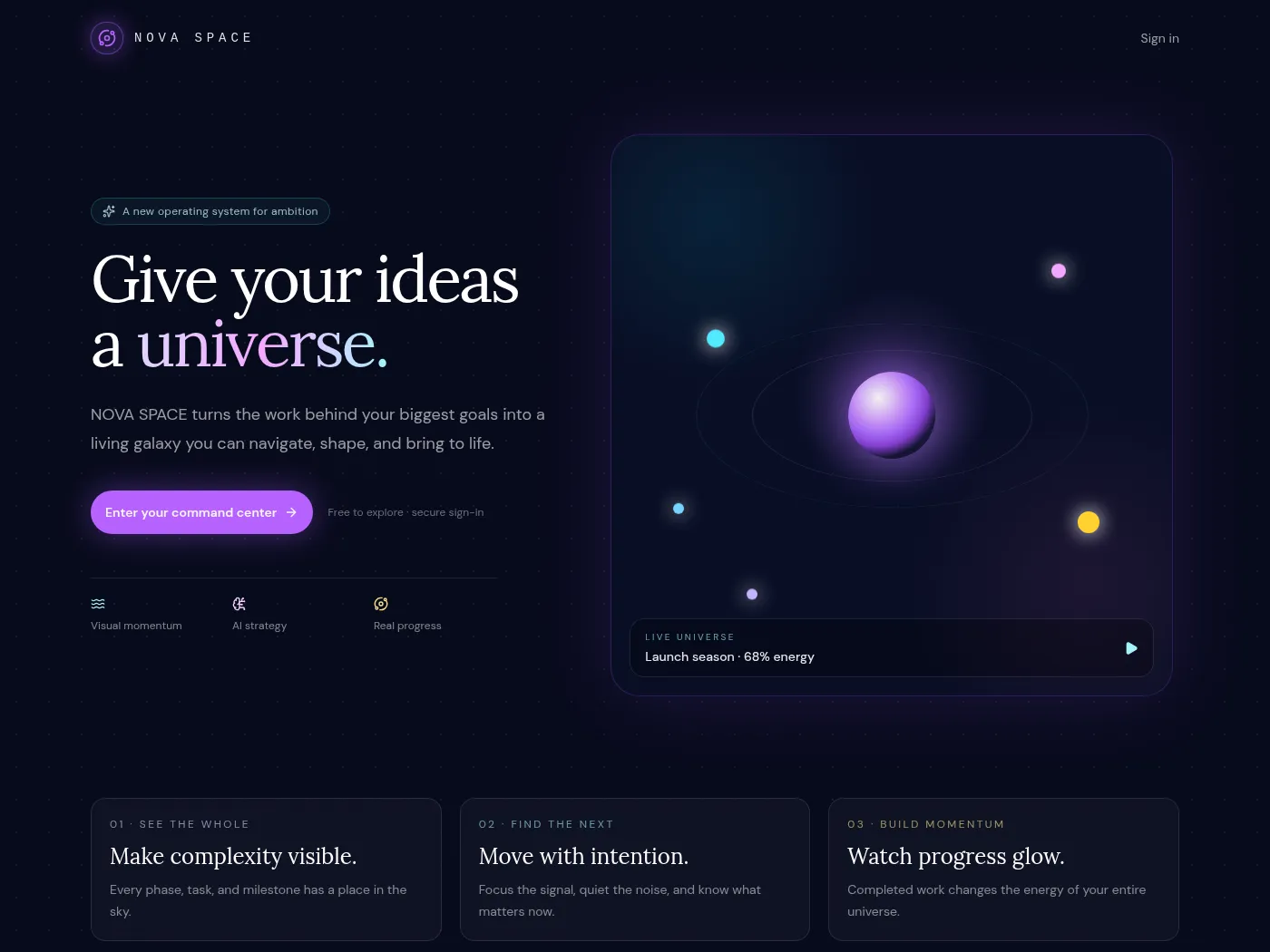 NOVA SPACE Universe Builder