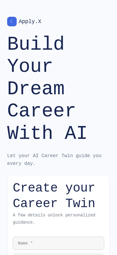 Apply.X AI Career App