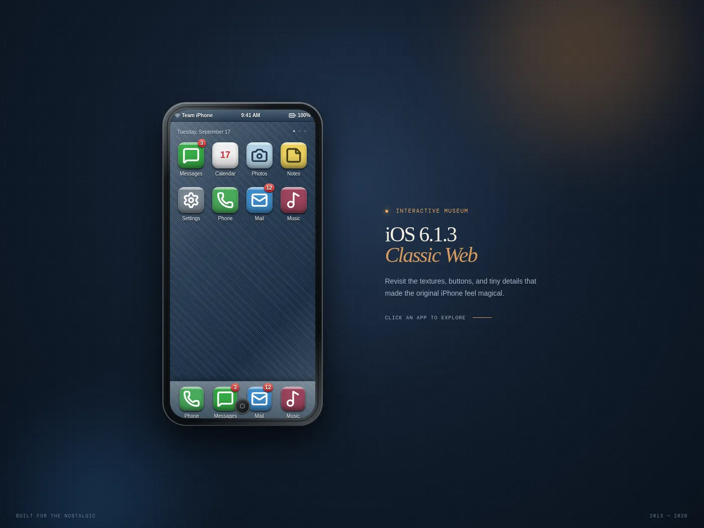 iOS 6 Classic Web