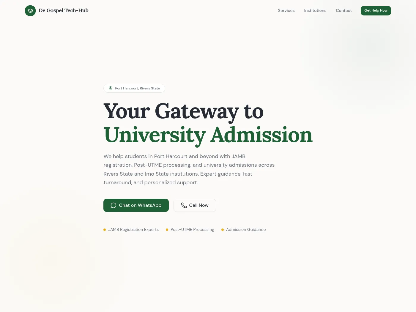 De Gospel Tech-Hub Portal