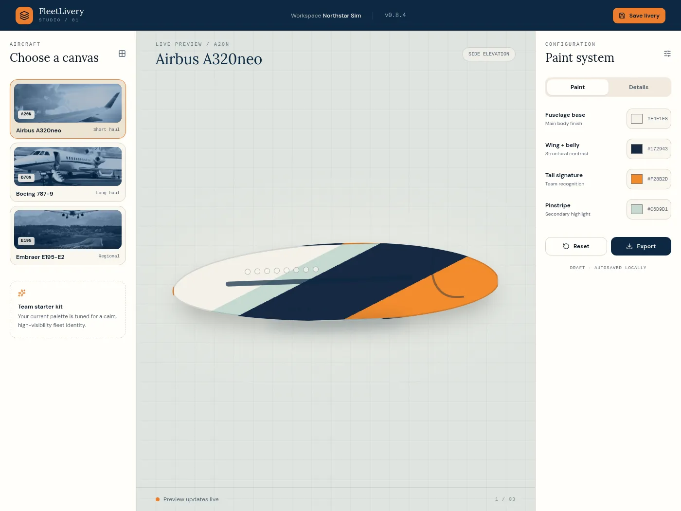 FleetLivery Designer