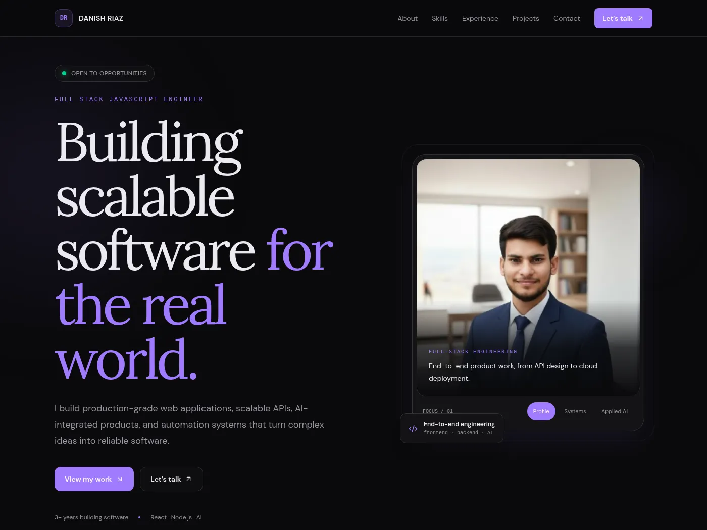 Danish Riaz Portfolio