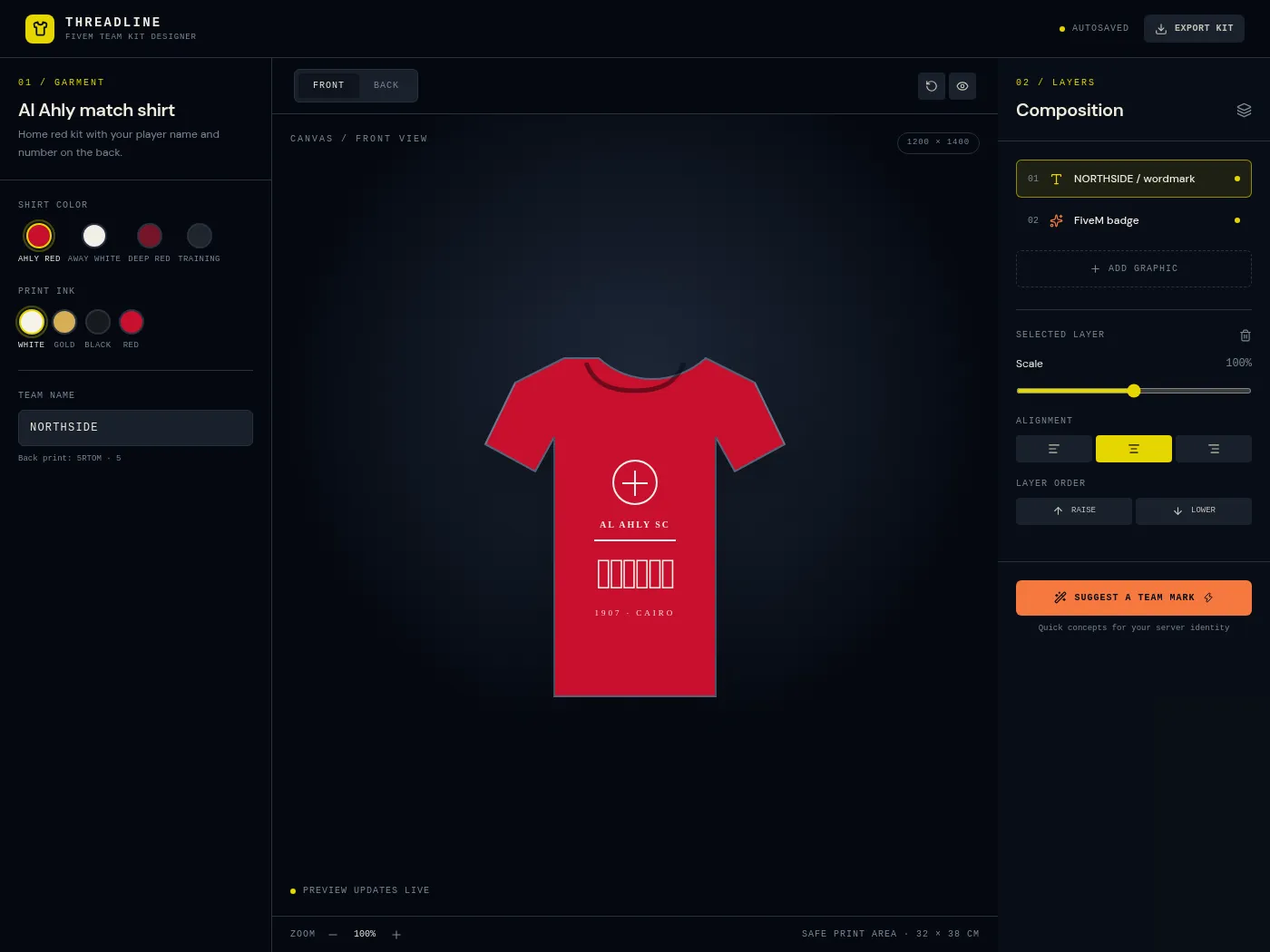 FiveM Shirt Designer