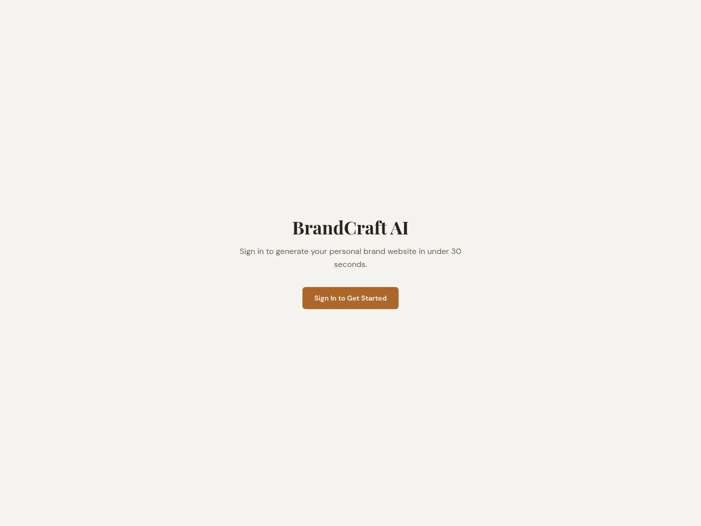 BrandCraft AI Site Builder