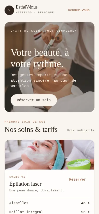 EsthéVénus Waterloo App