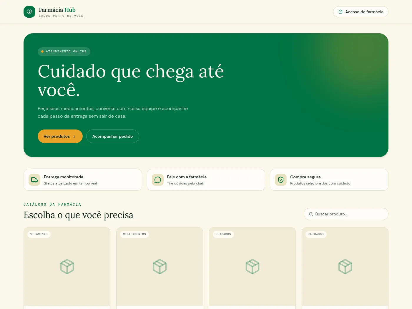 Farmácia Online Hub
