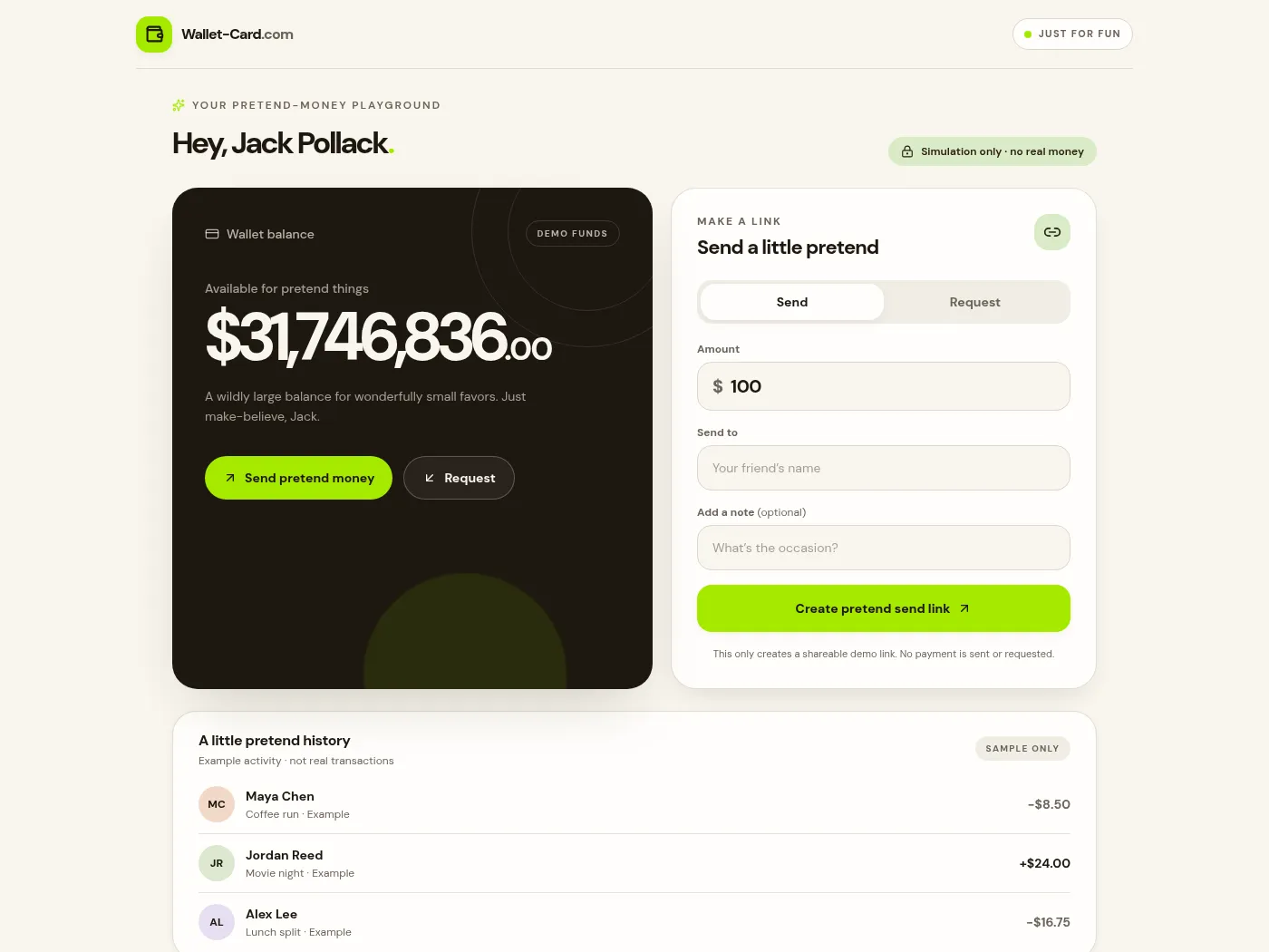 Wallet Card App