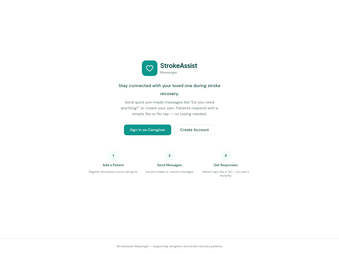 StrokeAssist Messenger
