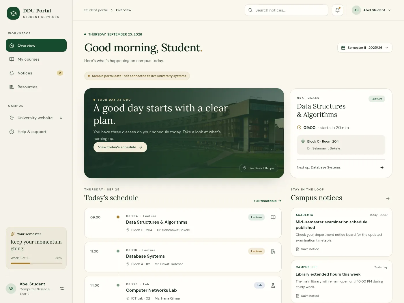 Ddu University Portal