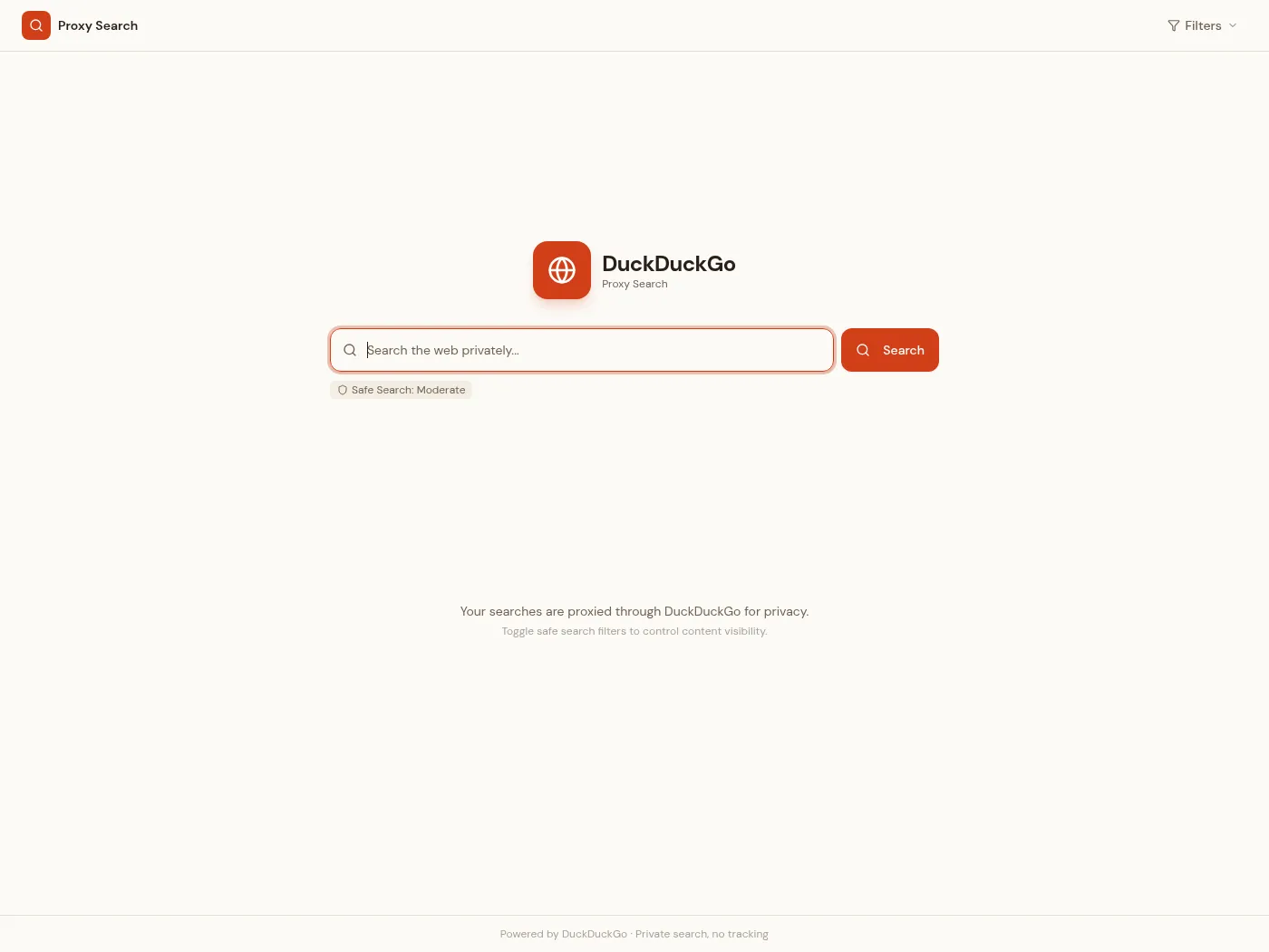 DuckDuckGo Proxy Search