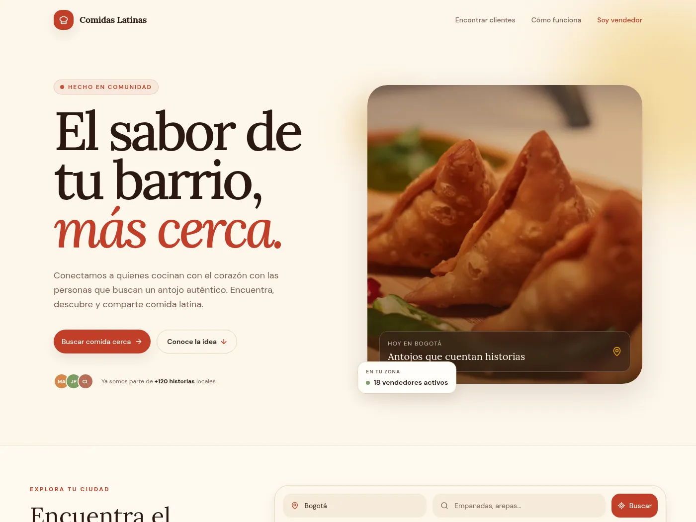 Comidas Latinas Finder