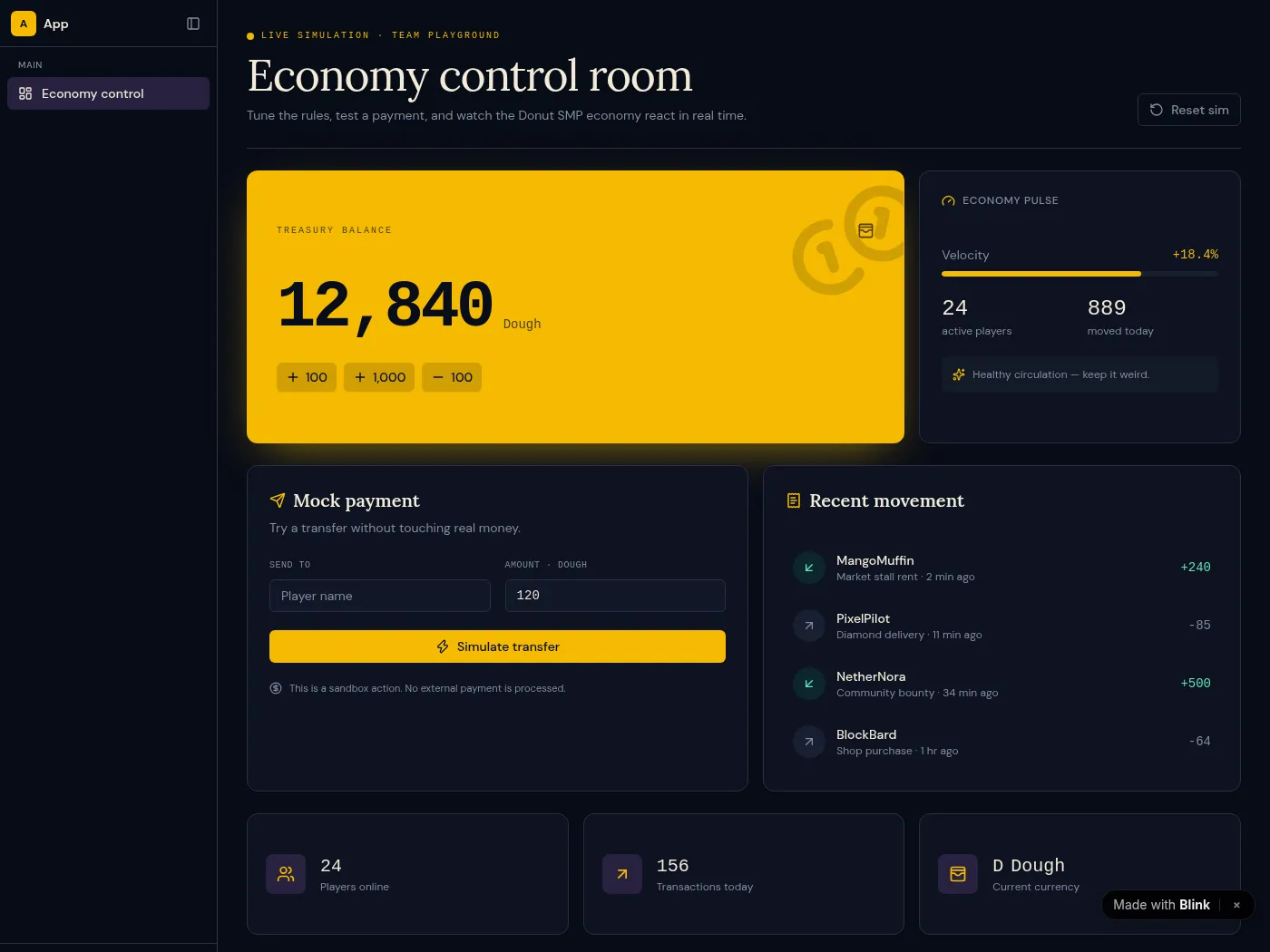 Donut SMP Economy Sim