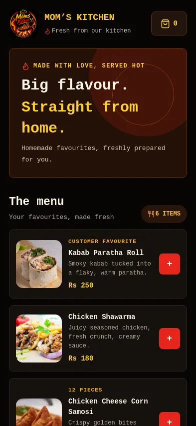 Mom's Kitchen App