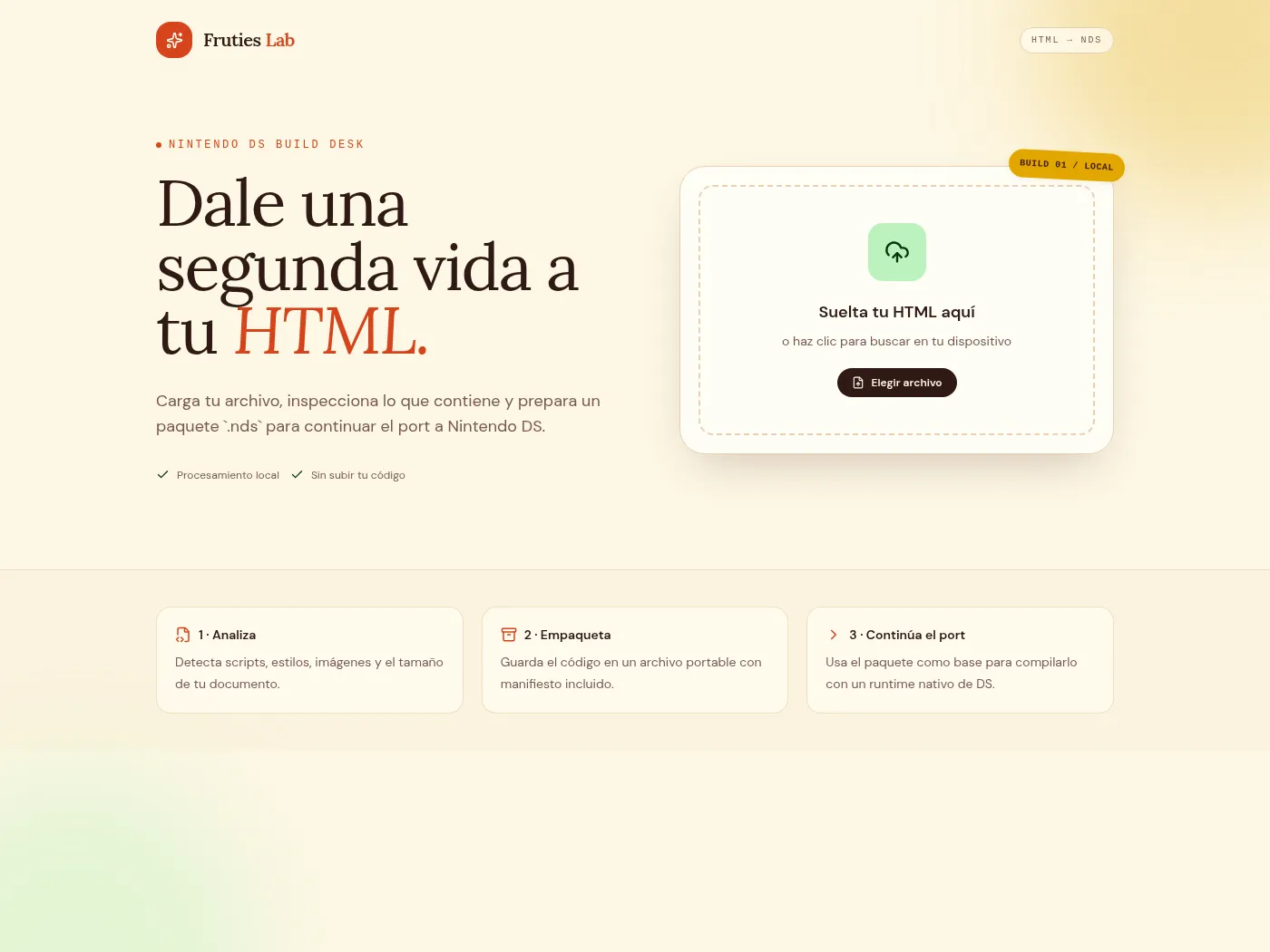HTML to NDS Converter
