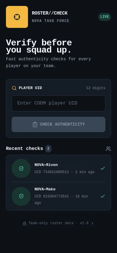 CODM Stats Checker