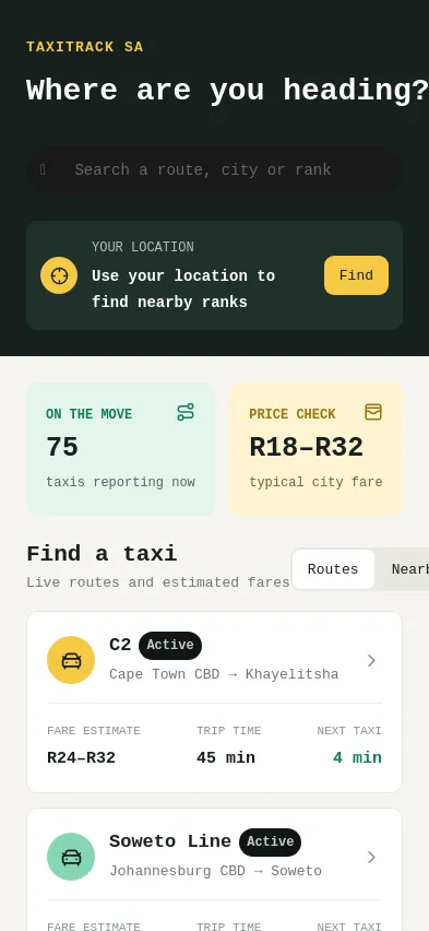 TaxiTrack SA