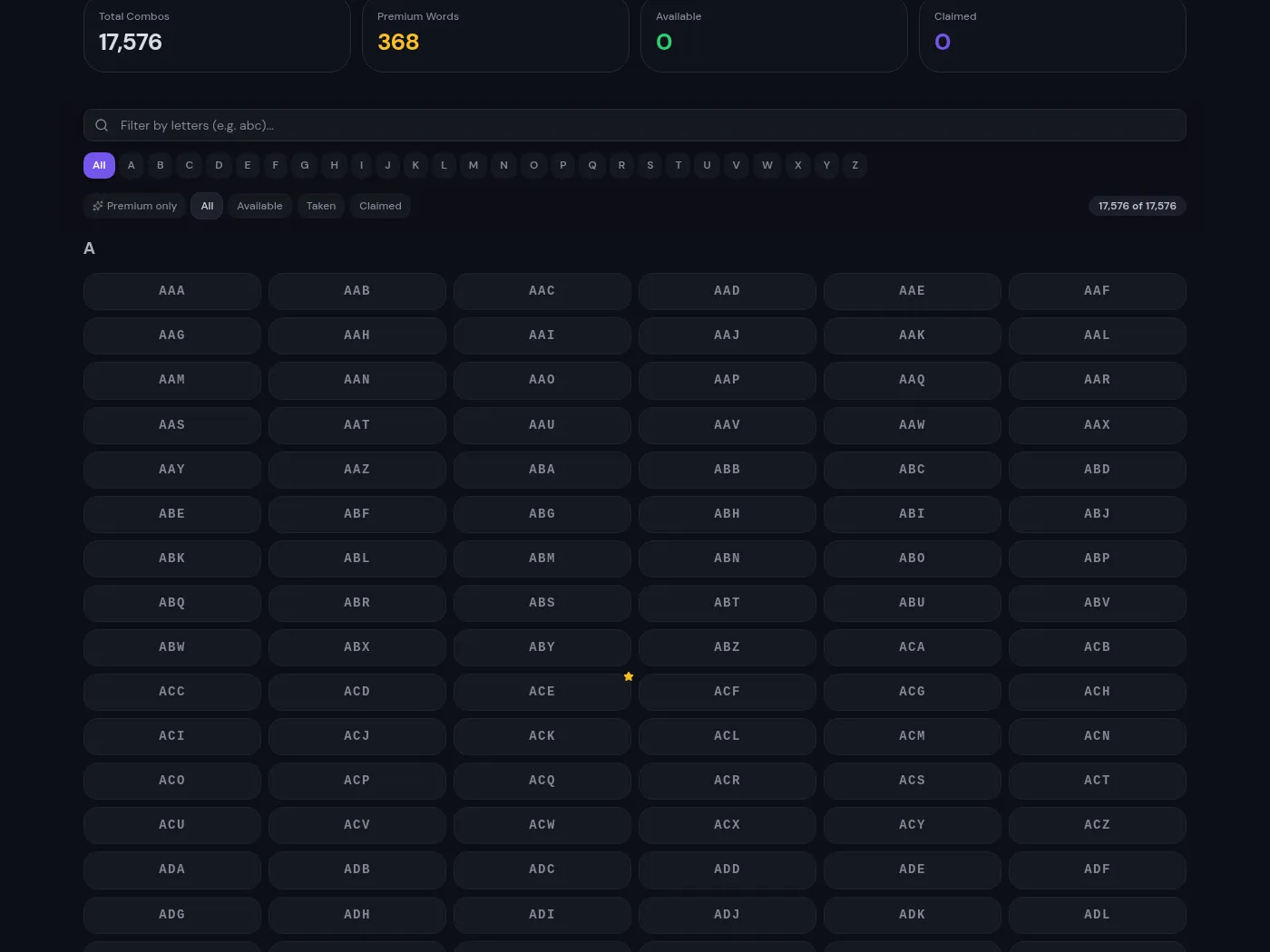 Discord Name Finder