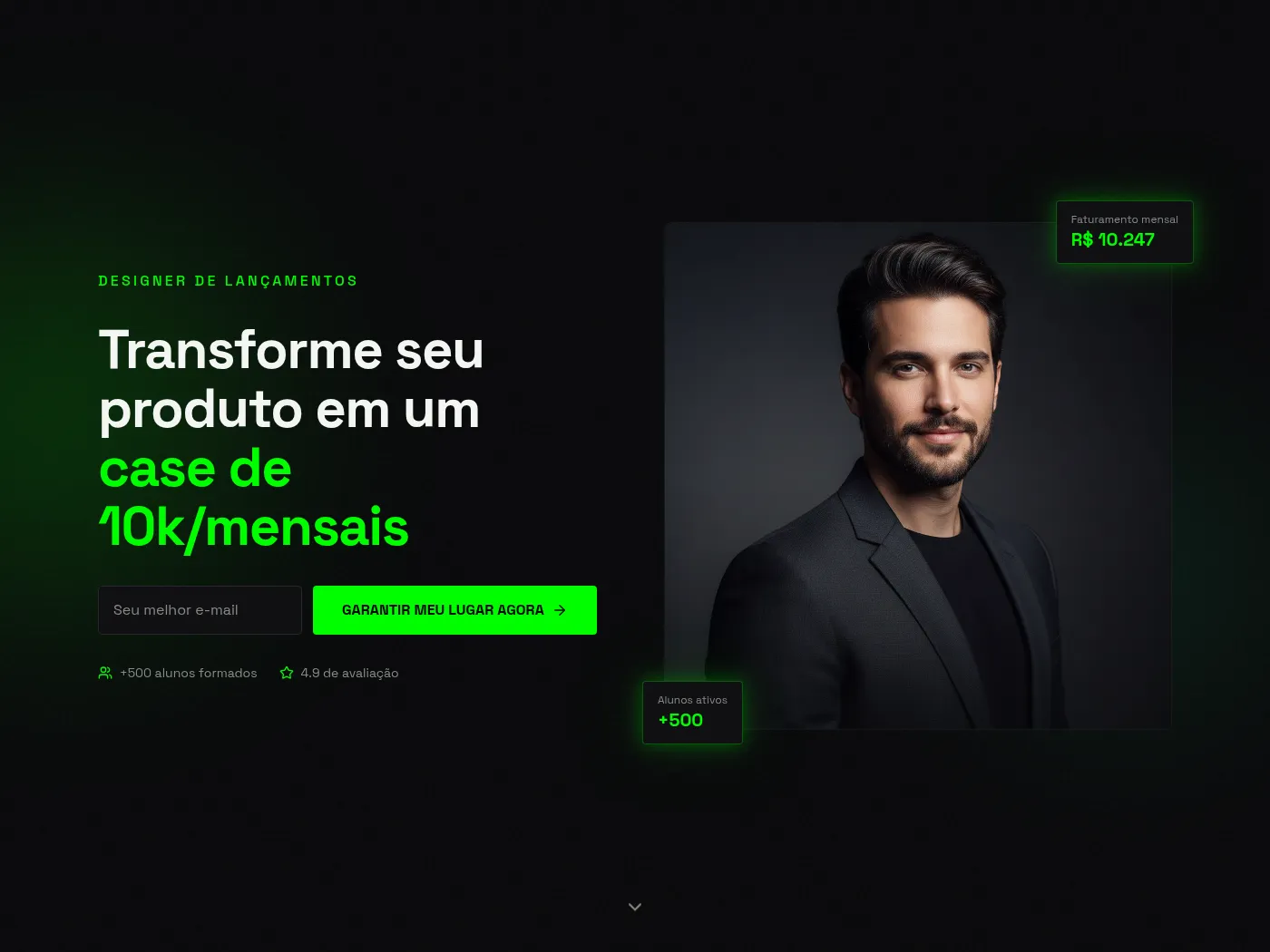 Green Neon Landing