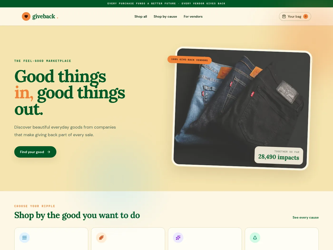 GiveBack Marketplace