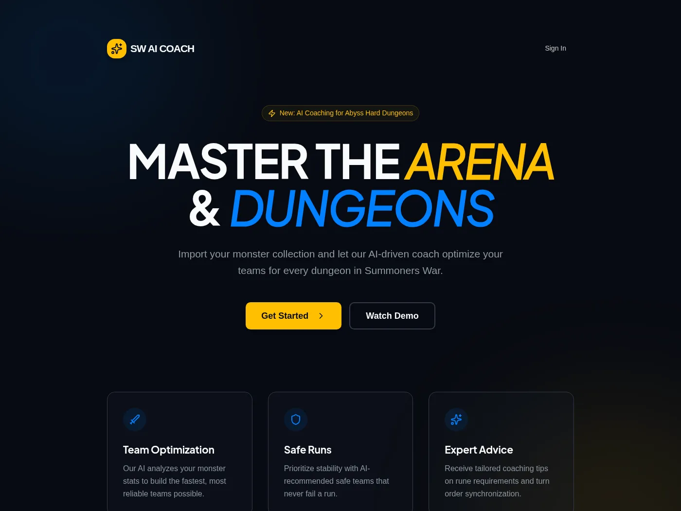 Summoners War AI Coach