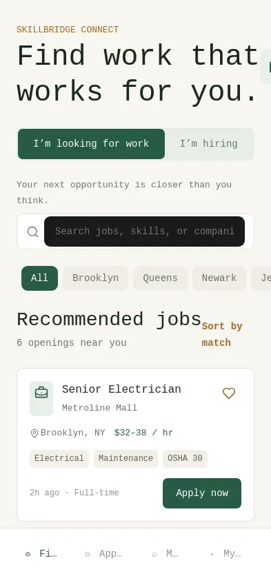 SkillBridge Connect