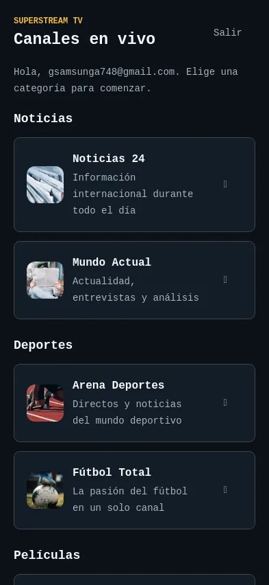 SuperStream TV App