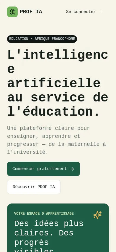 PROF IA EdTech Mobile