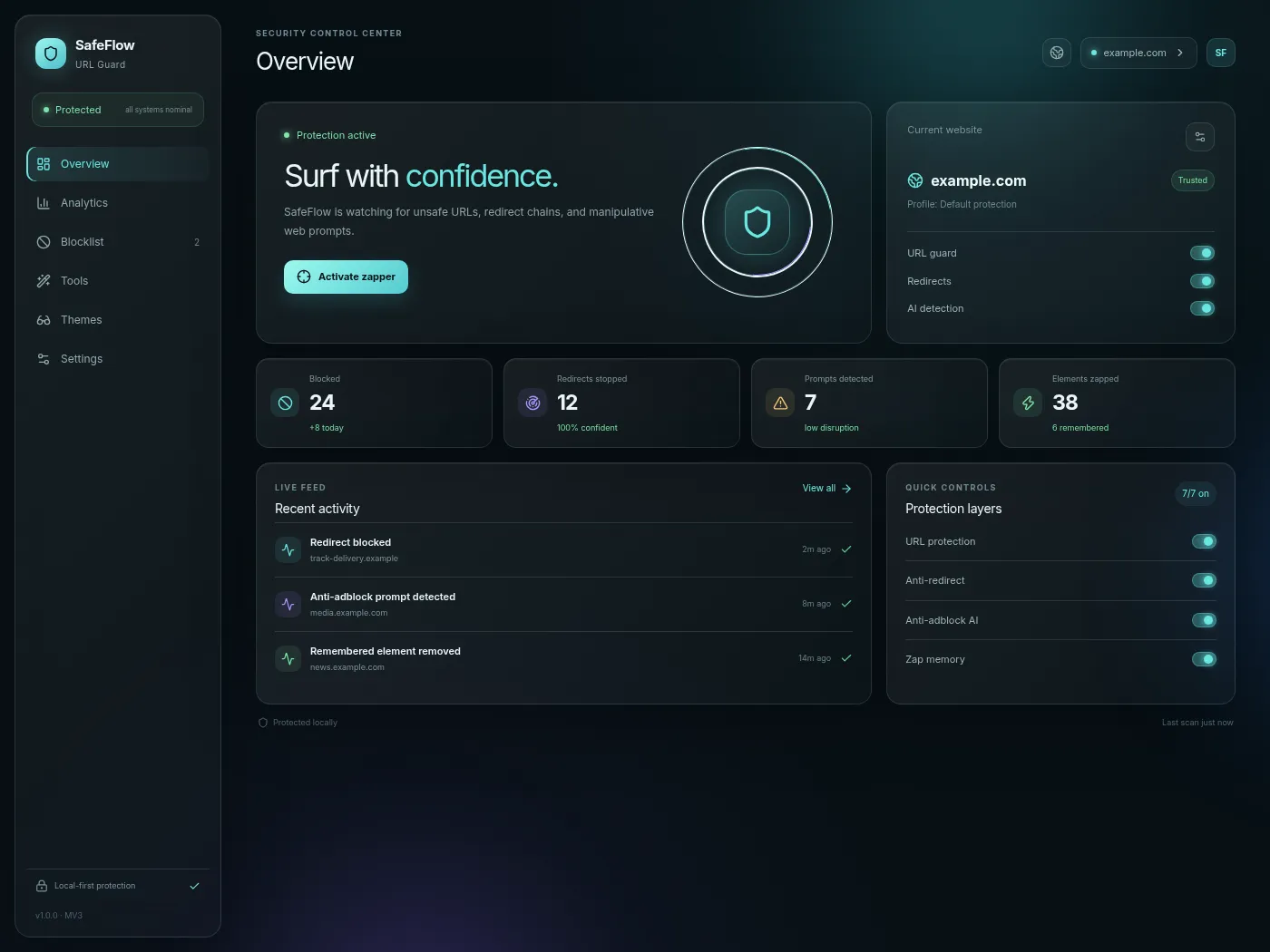 SafeFlow URL Guard