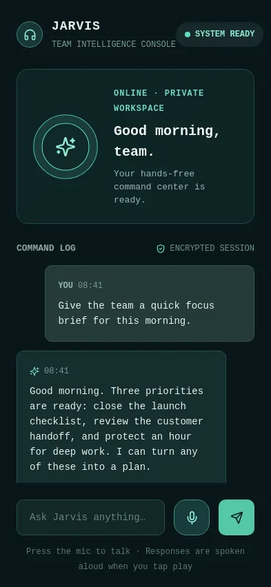 Jarvis AI Voice Assistant