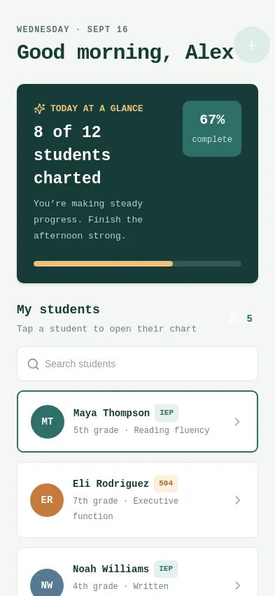 IEP Tracker Go