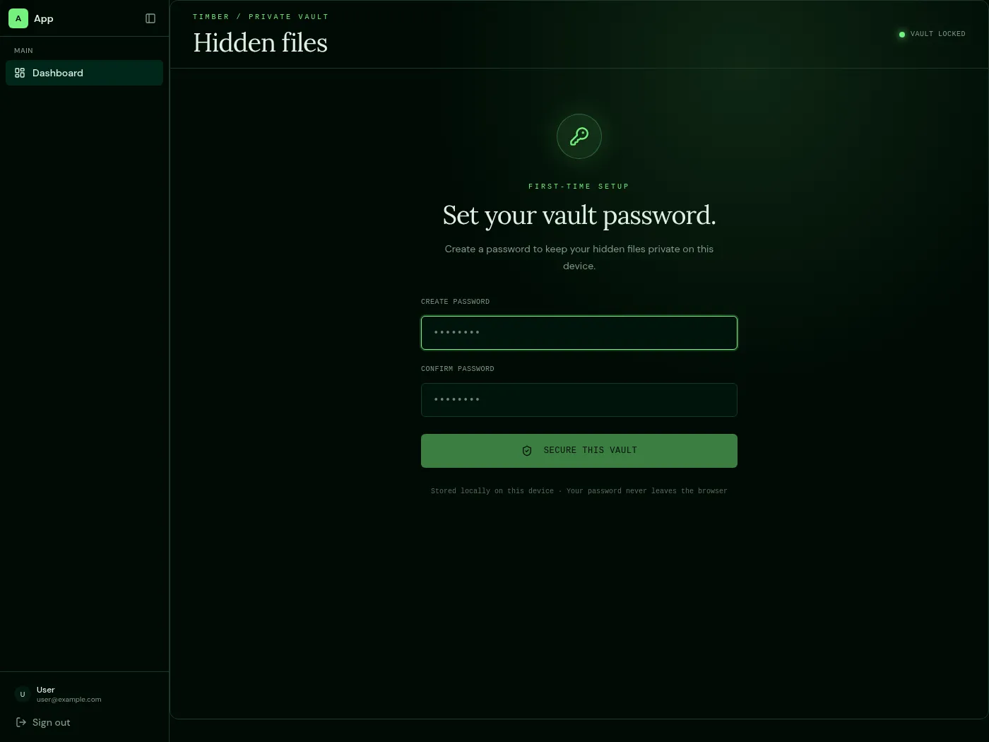 Timber Hidden Files