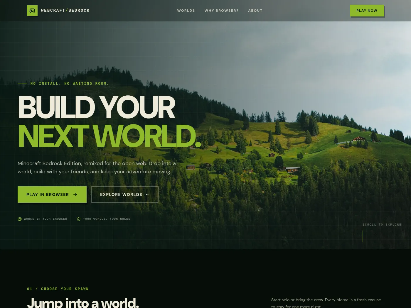 WebCraft Bedrock