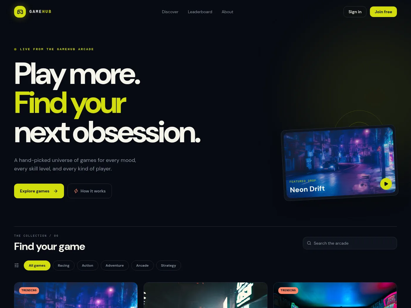 GameHub Online