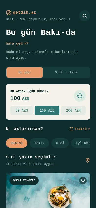 Getdik Travel Planner