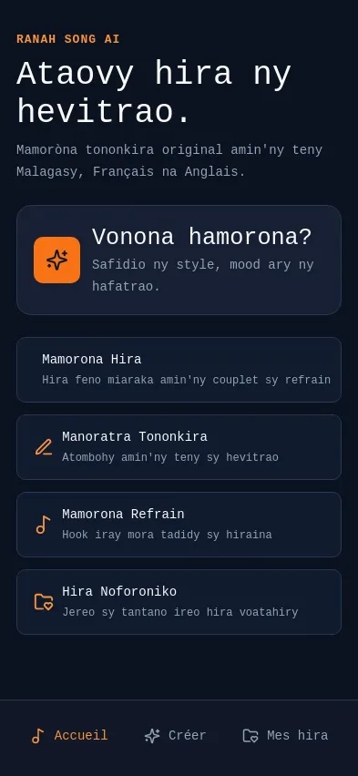 Ranah Song AI