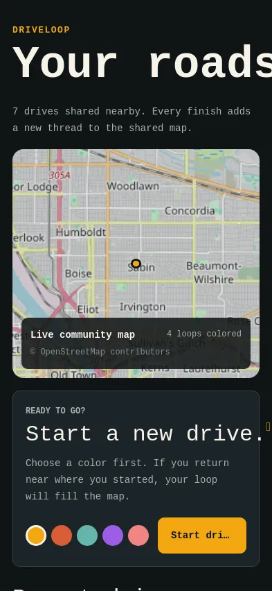 DriveLoop Tracker