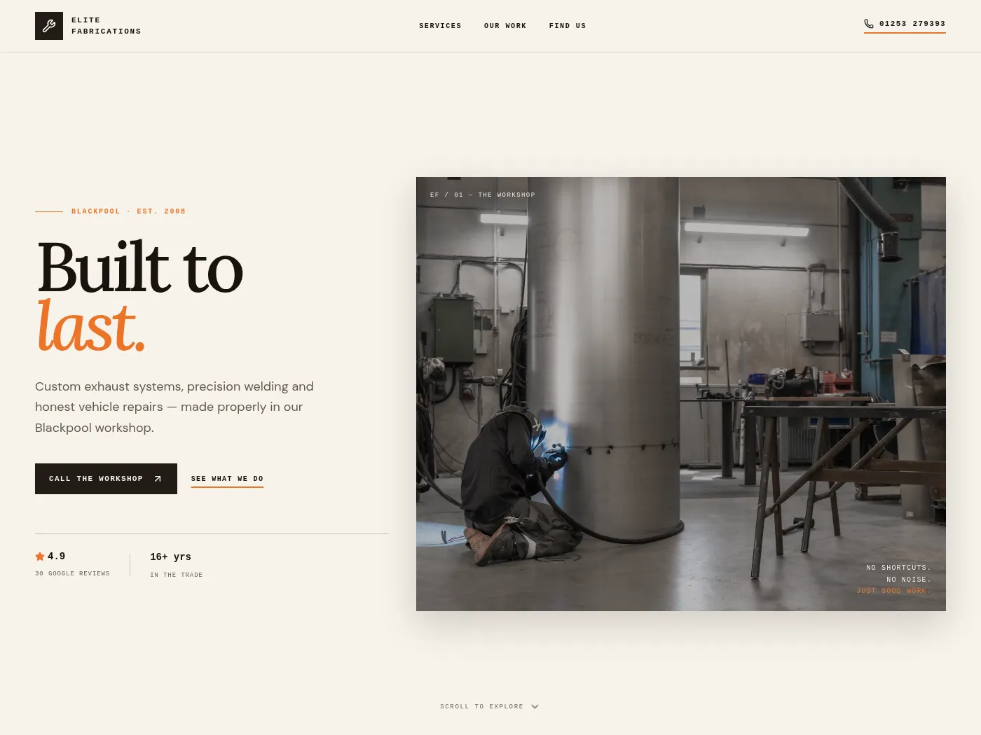 Elite Fabrications Web Hub