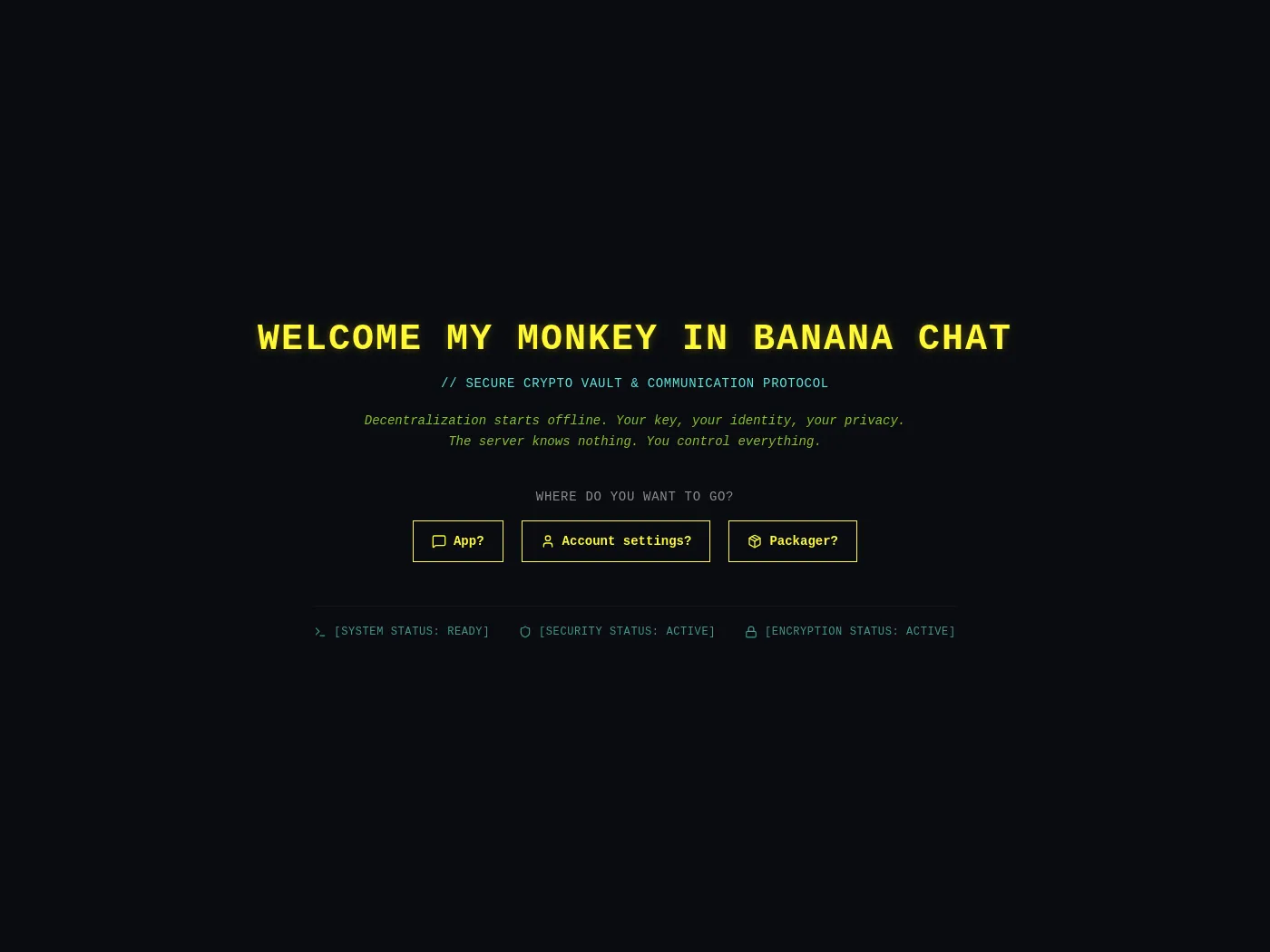 BananaChat Packager Web
