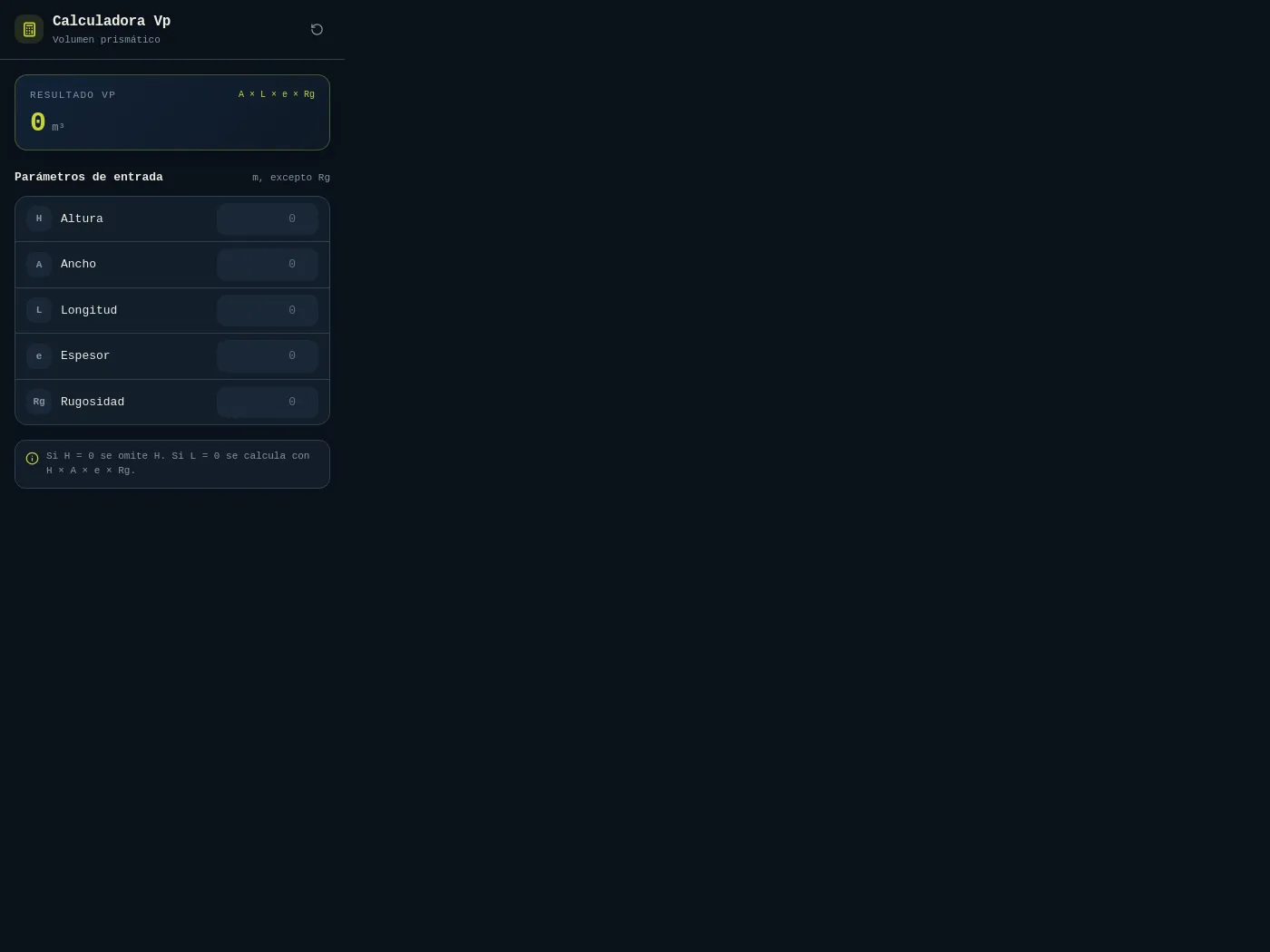 Vp Calculator Extension