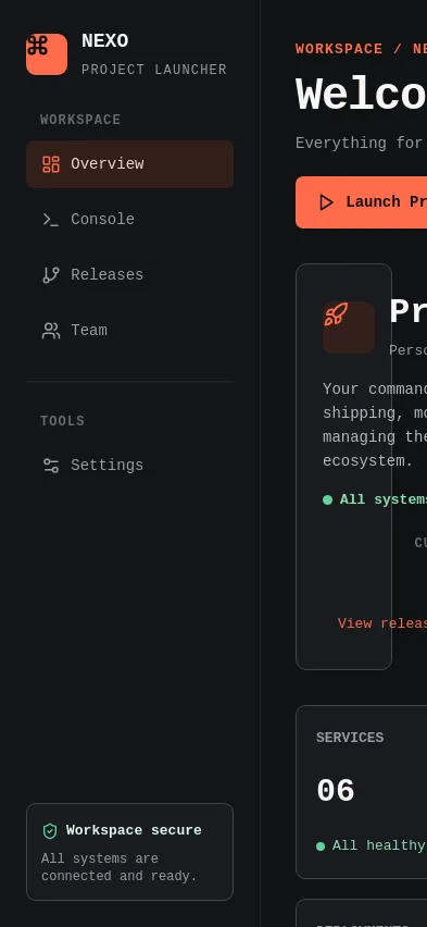 Nexo Project Launcher