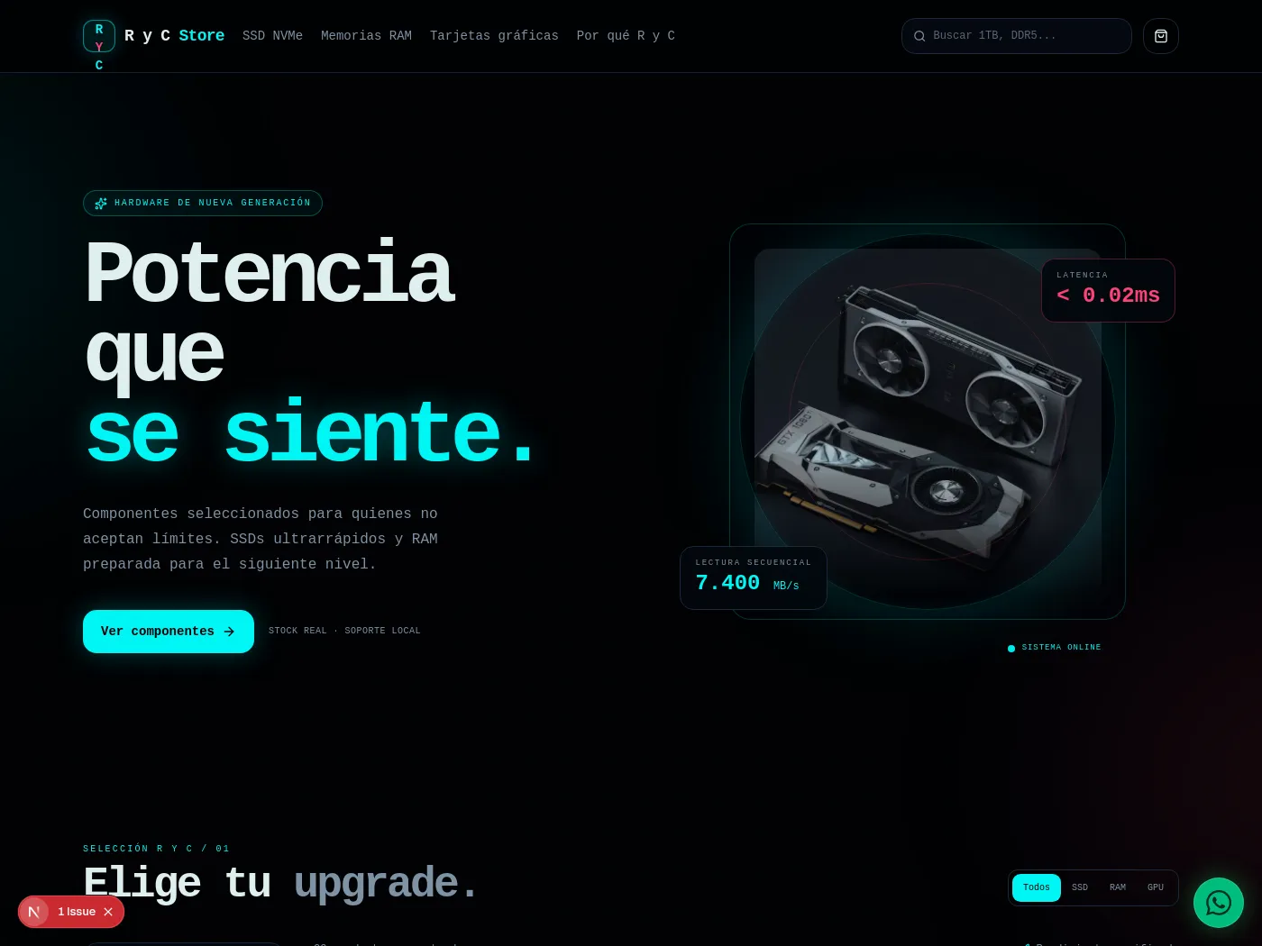 R y C Store Modern E-commerce