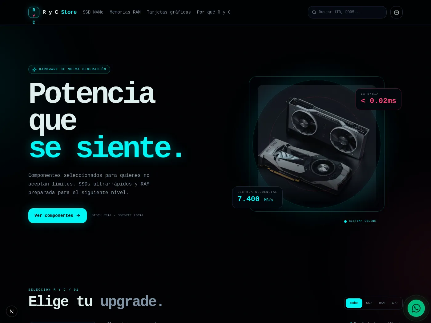 R y C Store Modern E-commerce