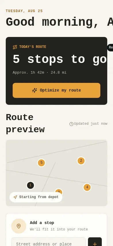 Spoke Route Planner