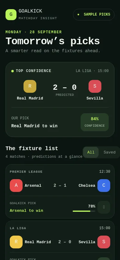 GoalKick Predictor